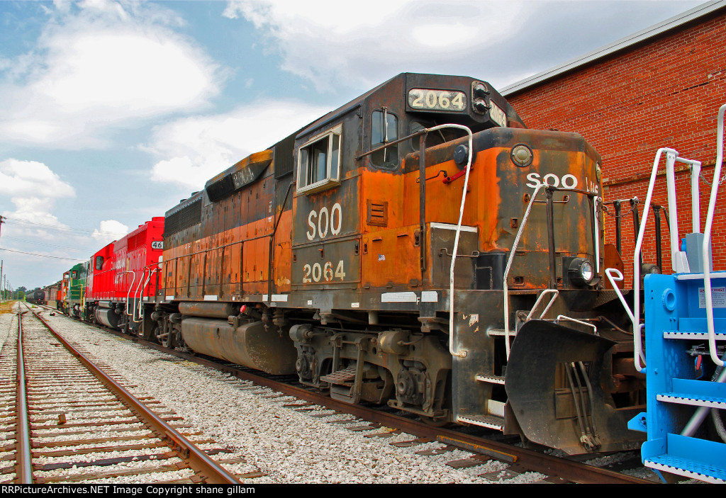 SOO 2064 Old Milwaukee road unit. now the Bandit.